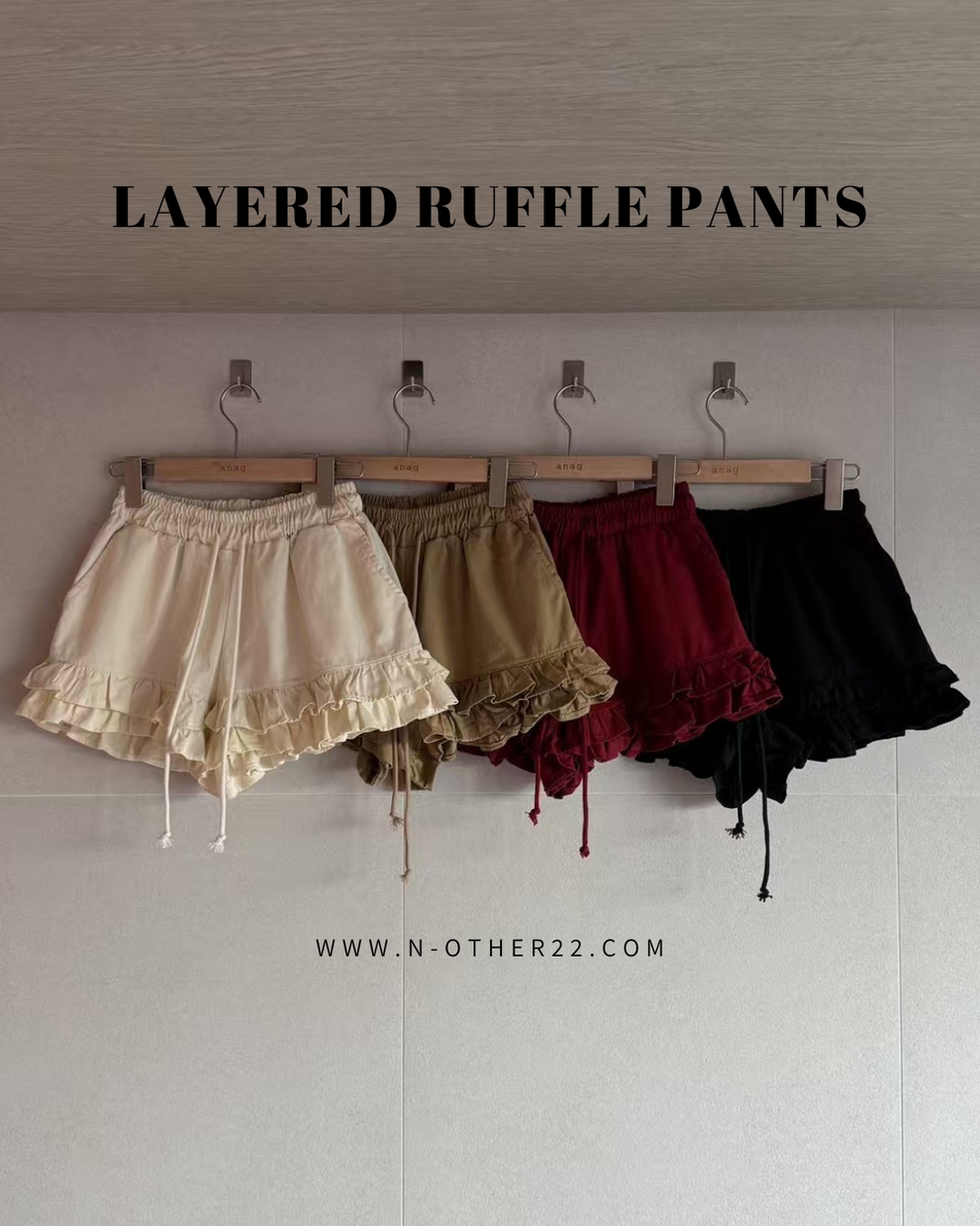 [預訂] \韓國大熱/ Layered Ruffle Pants – N.Other22